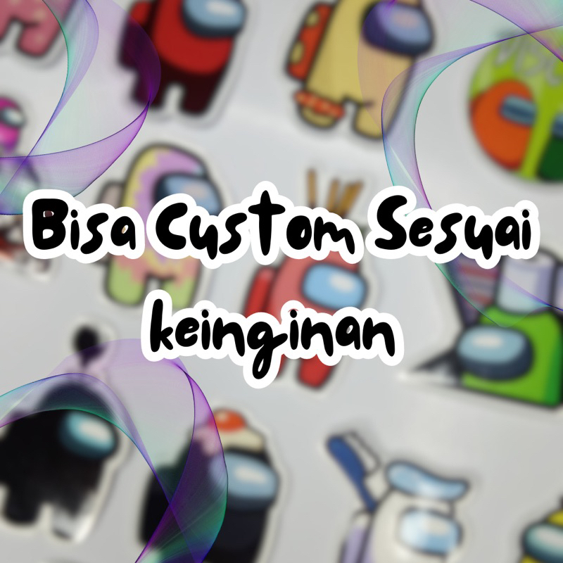 Jual Sticker Custom (Logo Olshop, Sticker Nama, Sticker Aesthetic, dll ...