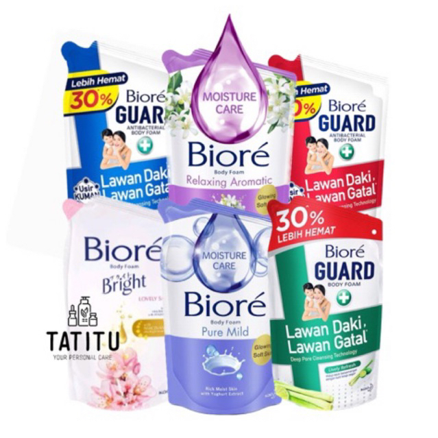 Jual Biore sabun mandi cair isi ulang kemasan 800 ml & 400 ml biore body wash refill | Shopee ...