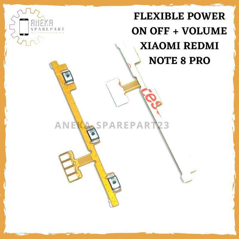 Jual FLEXIBLE POWER ON OFF + VOLUME FULL SET REDMI NOTE 8 PRO | Shopee ...