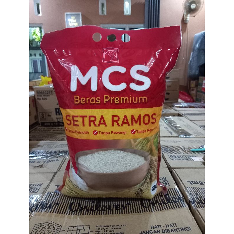 Jual BERAS PREMIUM MCS SETRA RAMOS 5KG | Shopee Indonesia