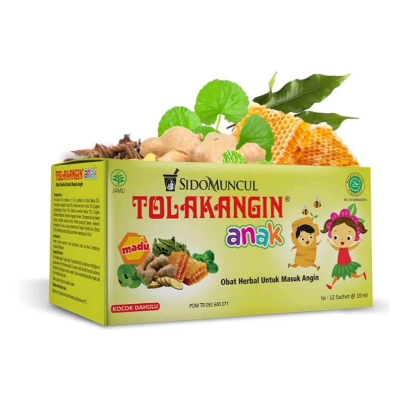 Jual Tolak Angin ANAK -ANAK 1 Box 12 Sachets @ 10ml - Herbal Masuk ...