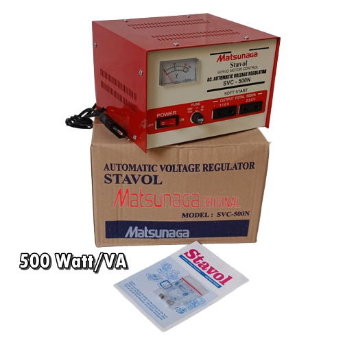Jual Stavol 500Watt Stabilizer 500Watt MATSUNAGA Stavolt Servo 500Va ...