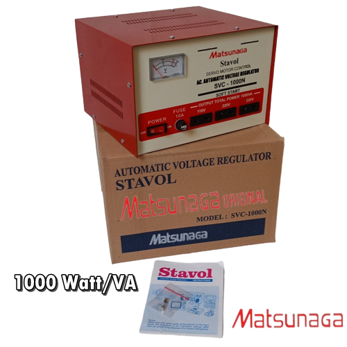 Jual Stavolt 1000Watt Stabilizer 1000Watt MATSUNAGA Stavol Servo 1000Va ...