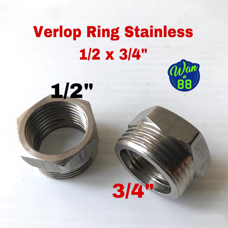 Jual Verlop Ring 1/2 x 3/4” Stainless | Shopee Indonesia