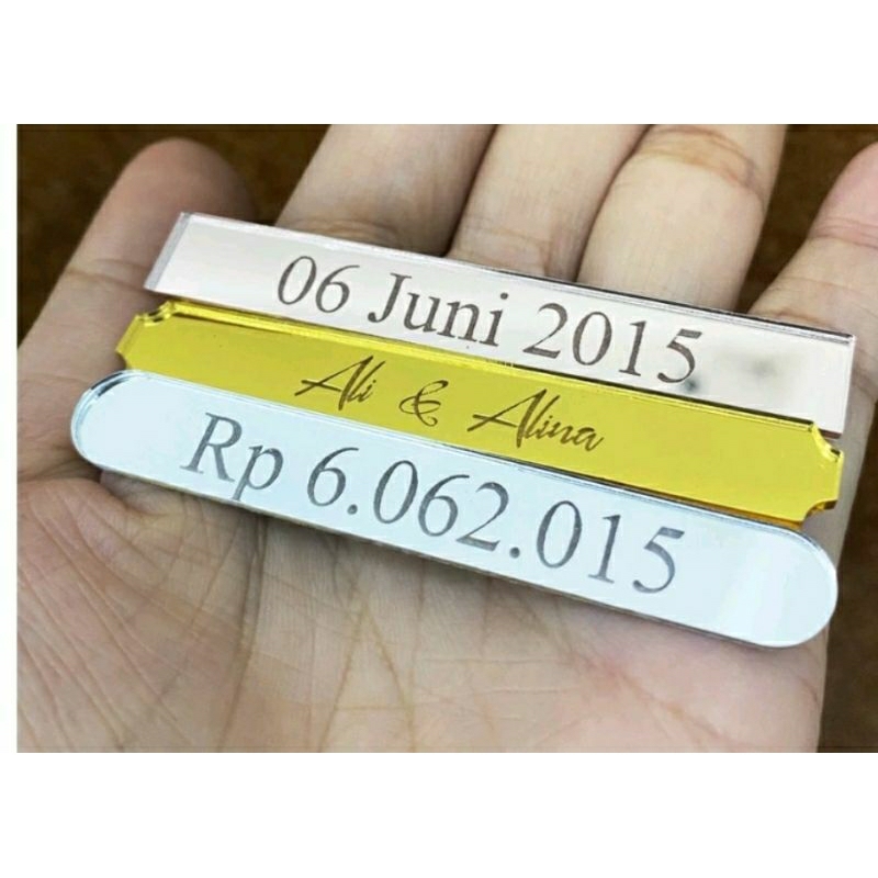 Jual Grafir Nominal atau Tanggal gold dan silver | Shopee Indonesia
