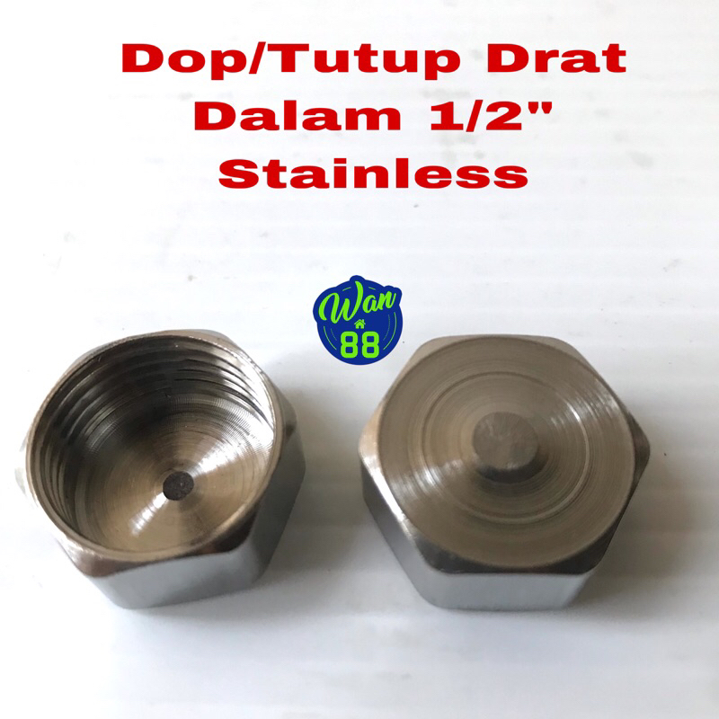 Jual Dop/ Tutup Drat Dalam 1/2” Stainless | Shopee Indonesia
