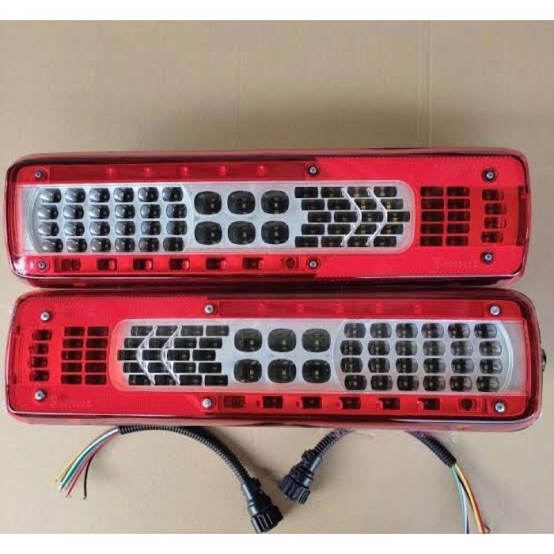 Jual LAMPU TRUK STOPLAMP STOP LAMP VOLVO 24v 50x13x8cm sepasang kanan ...
