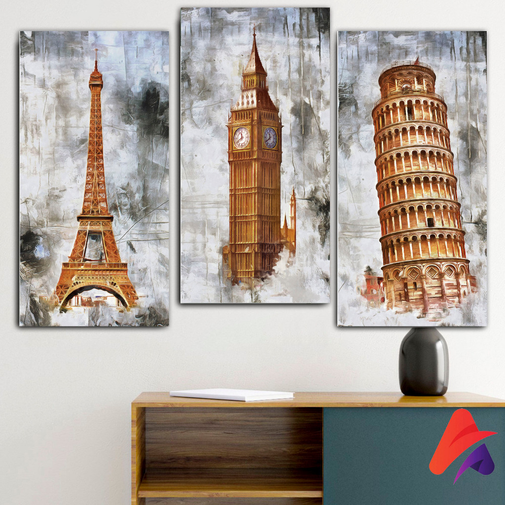Jual HIASAN DINDING LONDON WALL DECOR LONDON VINTAGE PAJANGAN KAYU ...