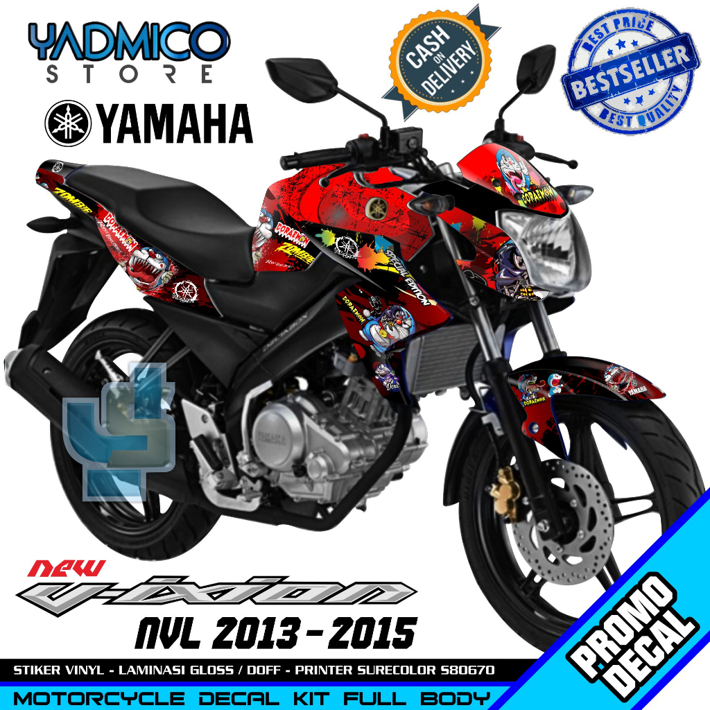 Jual Decal Vixion NVL Full Body - Stiker Motor Vixion New Lightning ...
