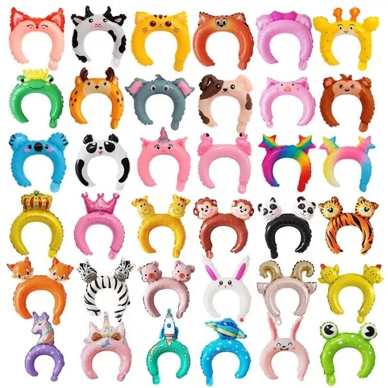 Jual Balon foil Bando hewan Karakter Monkey Sapi Bisa pilih Karakter ...