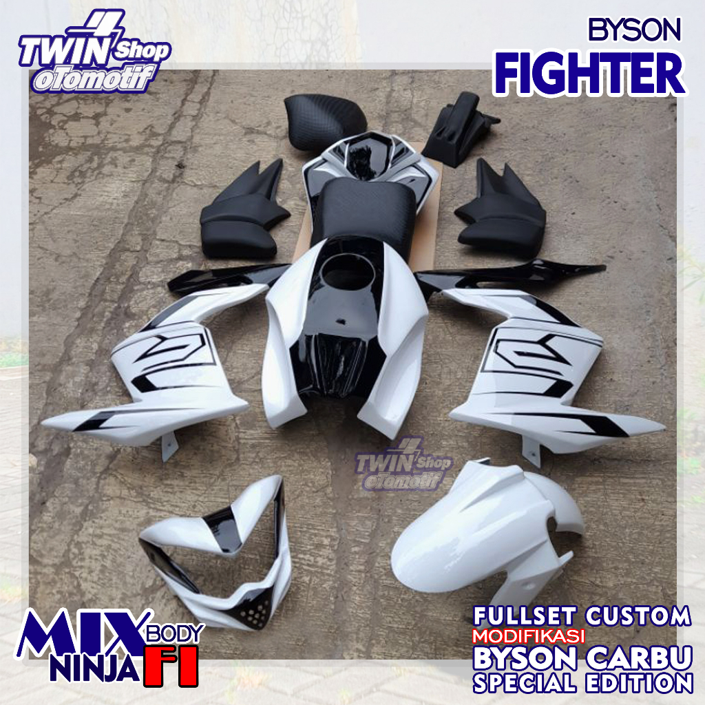 Jual Paket Body Custom Modifikasi Model Fighter PNP Yamaha Byson Karbu ...