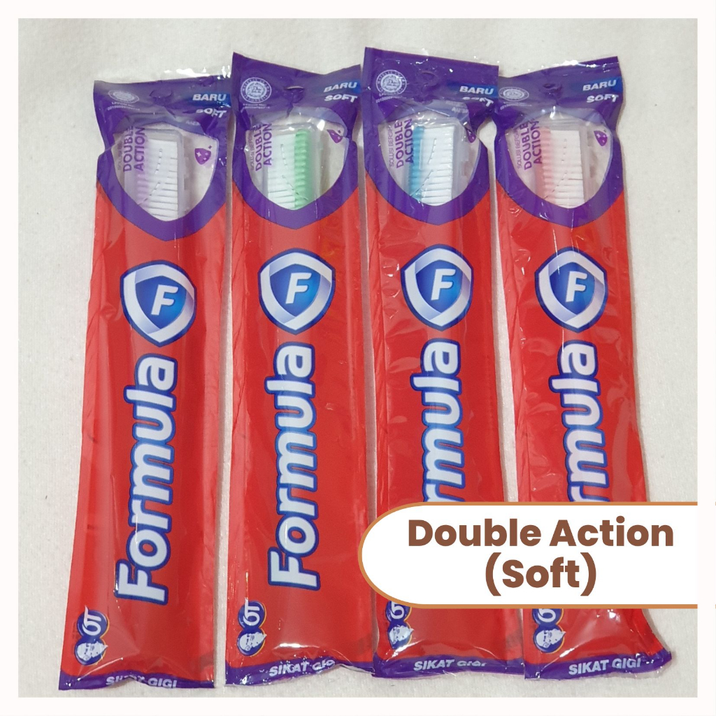 Jual Sikat Gigi Formula Soft Double Action (1 pcs) | Shopee Indonesia