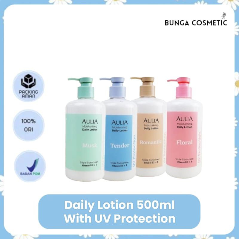 Jual Aulia Daily Lotion 500ml ( Body Lotion With UV Protection Tripel ...