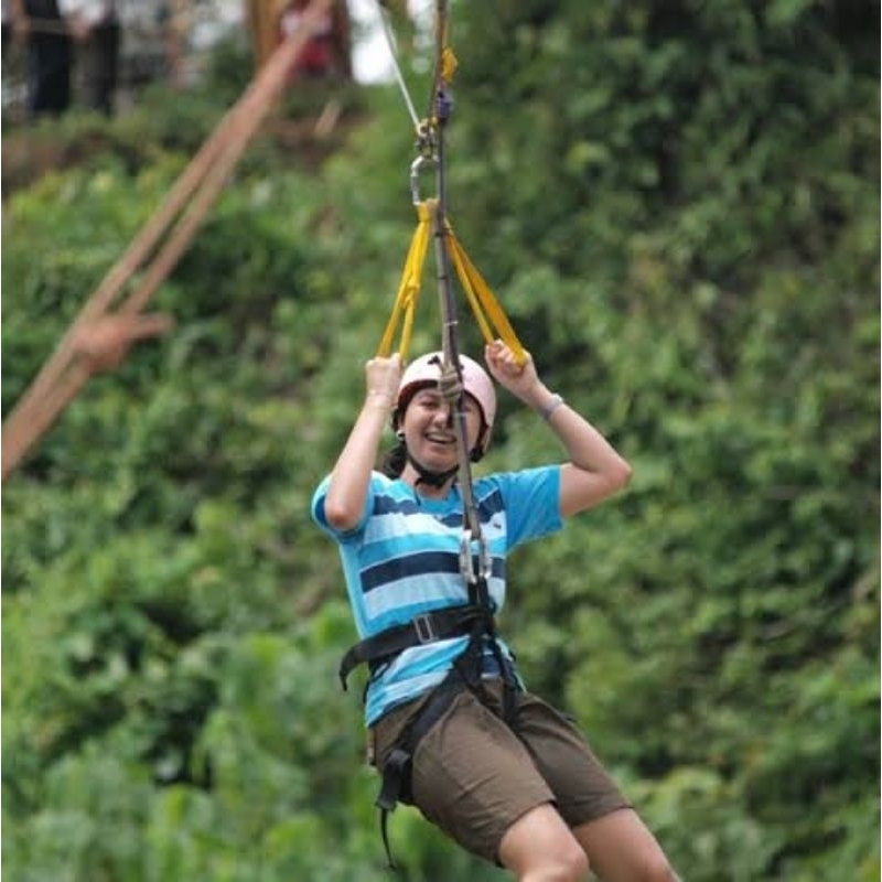 Jual Perlengkapan set flying fox panjang lintasan 100m outbond outdoor ...