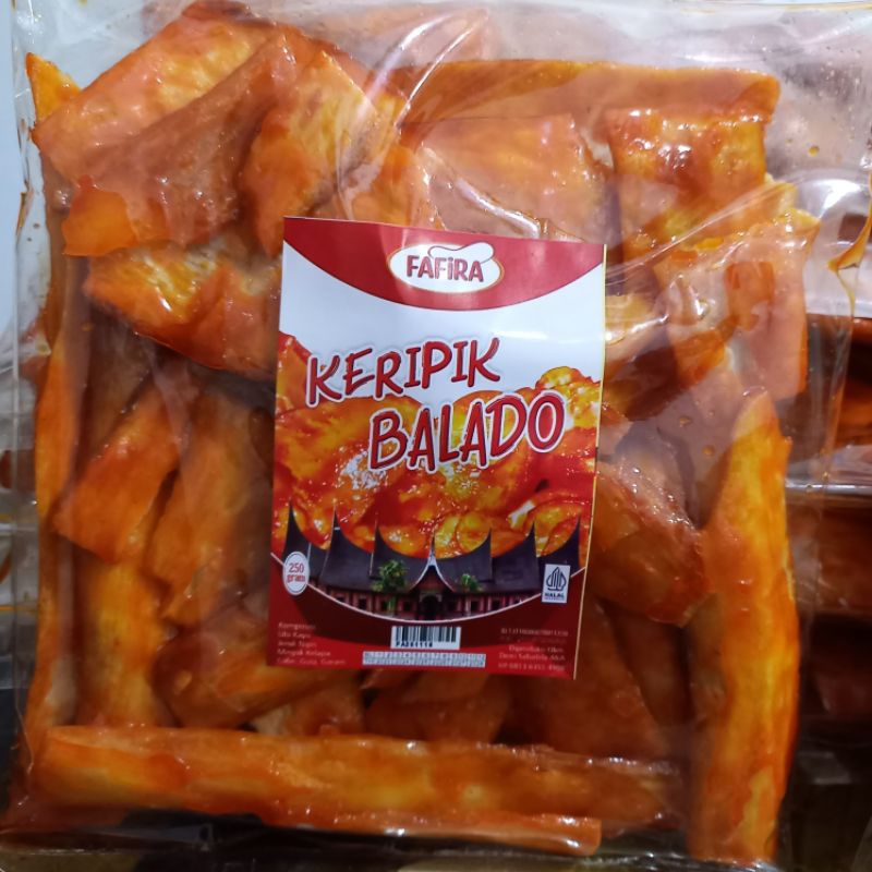 Jual FAFIRA- Keripik Balado/Sanjay Balado Khas Padang 250 gr | Shopee ...