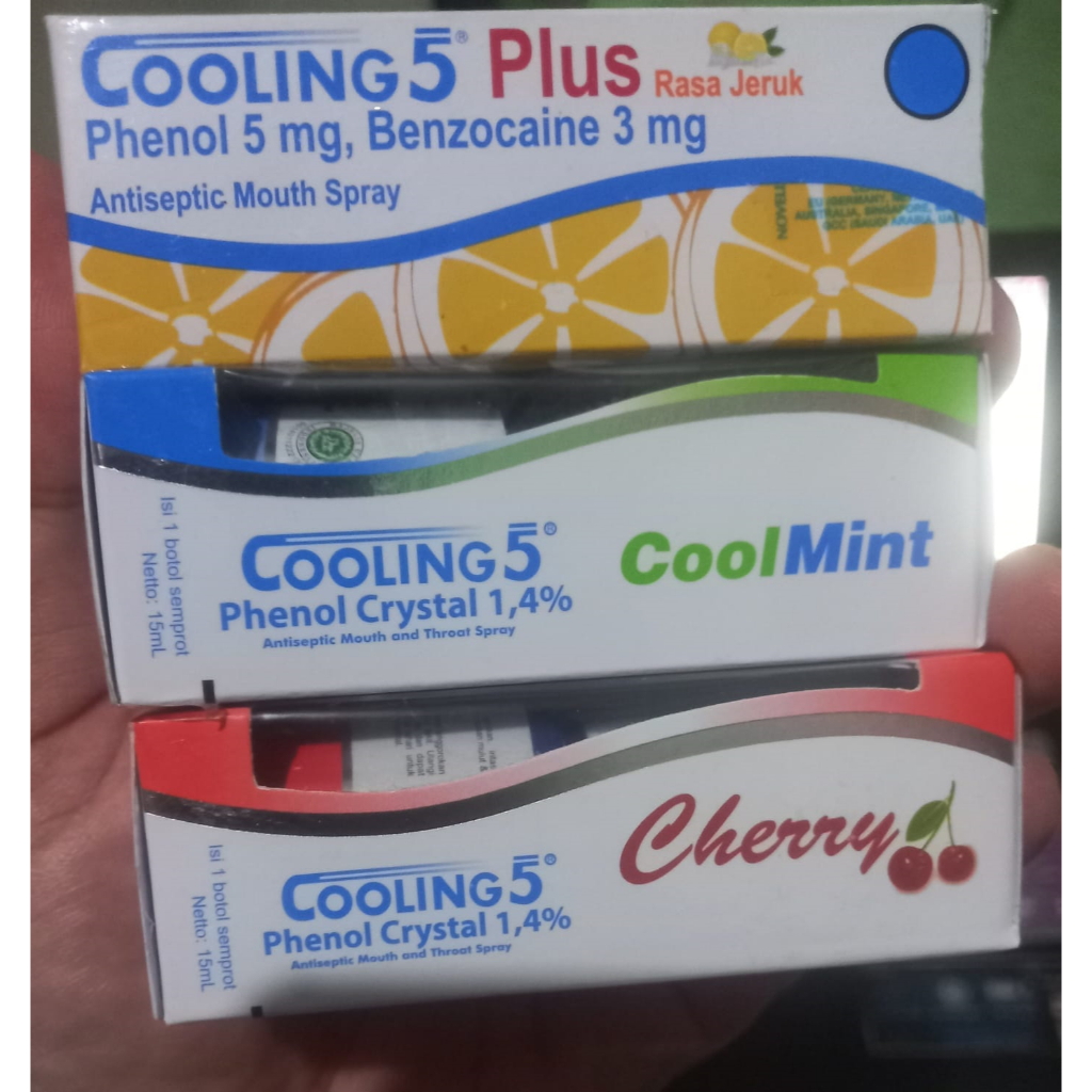 Jual Cooling 5 Antiseptic Mouth Spray - Mengatasi Sakit Gigi dan Gusi ...