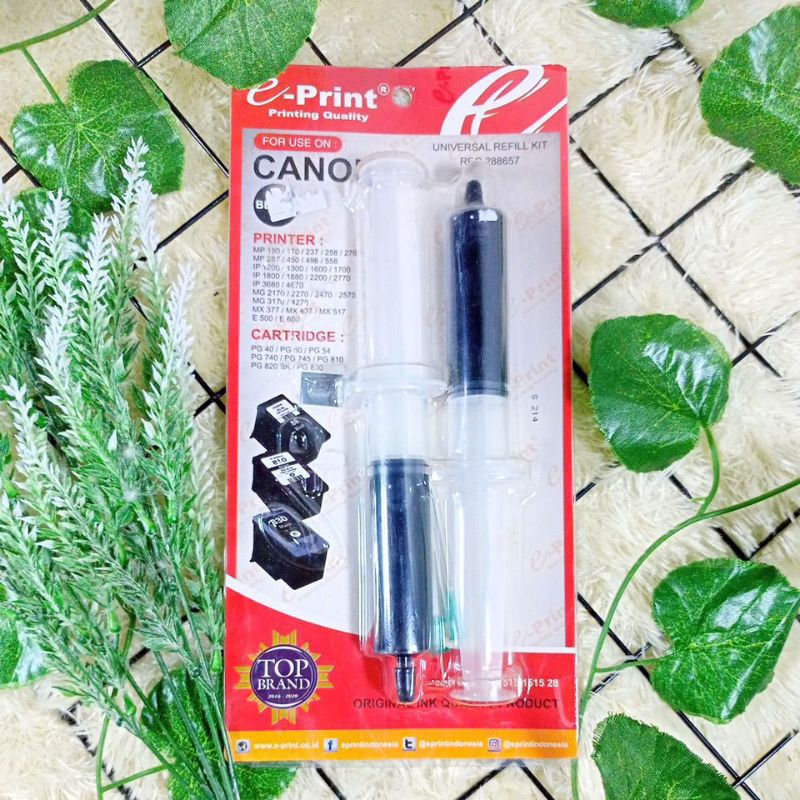 Jual TINTA PRINT REFILL CANON HITAM | Shopee Indonesia