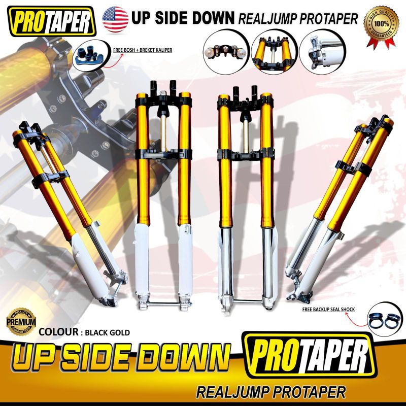Jual UPSIDEDOWN USD UPSIDE DOWN SHOCK DEPAN KLX CROSS EXPEDITION /PROTAPER REAL JUMP KLX CRF WR ...