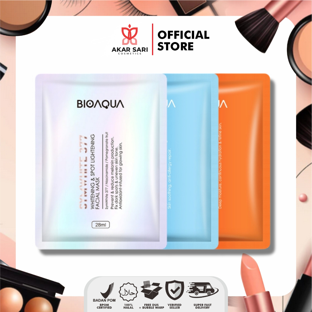 Jual BIOAQUA SHEET MASK - 7x Ceramide | Symwhite 377 | 6x Retinol 28 ml ...