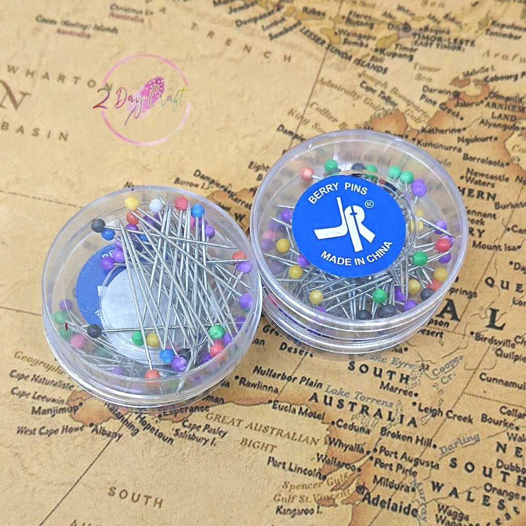 Jual Jarum Pentul Hijab Kecil - Jarum pentul mini Glass Pins isi 20 ...