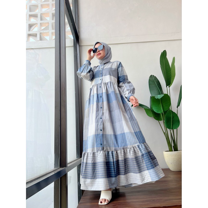 Jual dress triset/dress katun/dress athayaa/dress triset | Shopee Indonesia