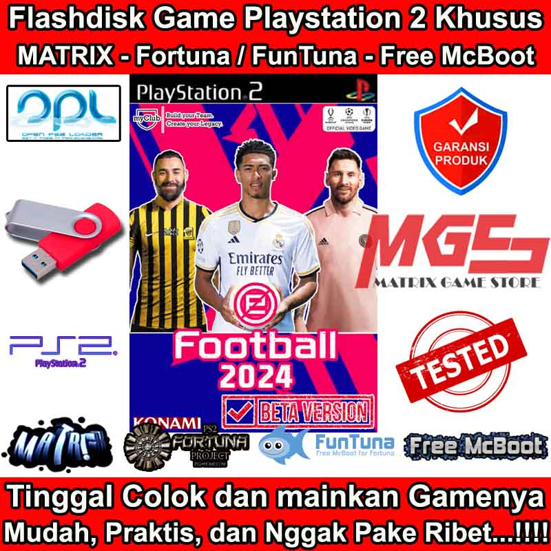 Jual Fleshdisk Game PS2 PS 2 PES 2024 Pre Season | Shopee Indonesia