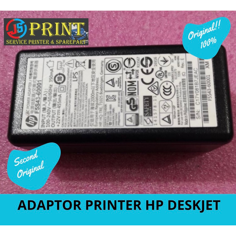 Jual Adaptor Printer HP Deskjet 1115 1215 2132 2135 2675 3635 3778 ...