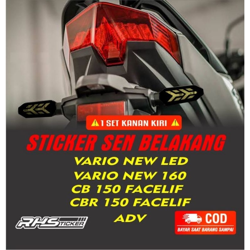 Jual stiker sen belakang variasi Vario newled 125/150/160( satu pasang ...
