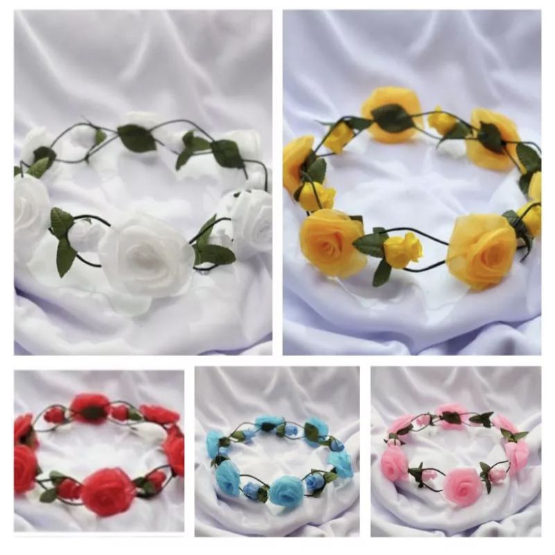 Jual BANDO BUNGA HIASAN KEPALA HIJAB ANAK DAN DEWASA FLOWER CROWN ...