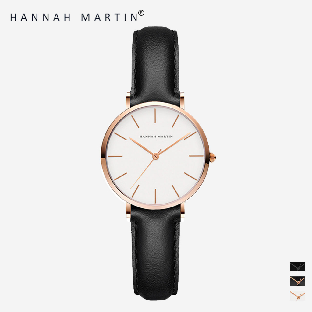 Jual HANNAH MARTIN Jam Tangan Wanita Sangat tipis 100% Original Fashion ...