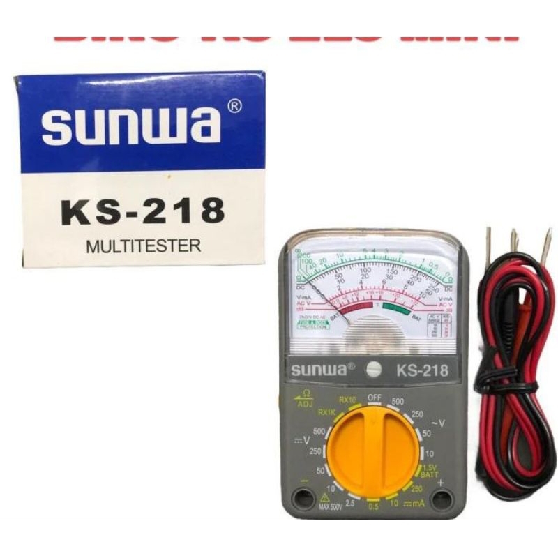 Jual AVOMETER/TESTER SUNWA 218 DUS BIRU | Shopee Indonesia