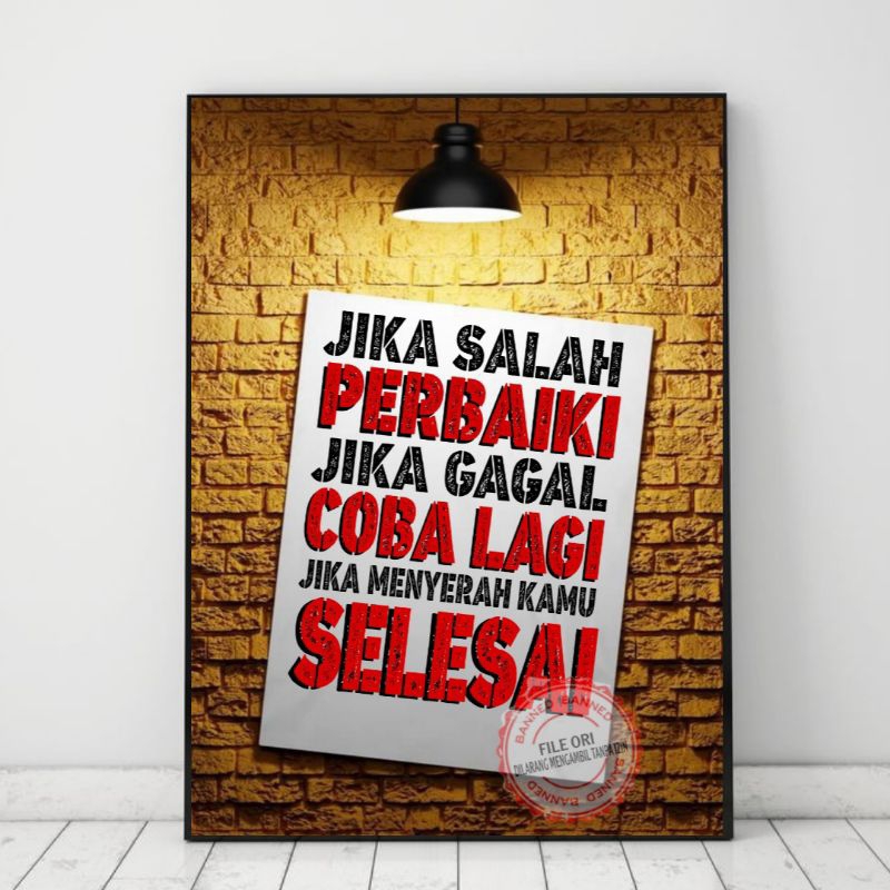 Jual POSTER QUOTE KATA KATA ART PAPER A3+ | Shopee Indonesia