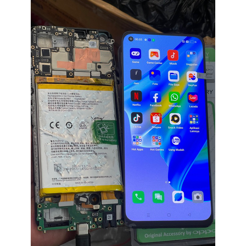 Jual lcd touchscreen oppo A95/A74 4G cph2219 original copotan/oled ...