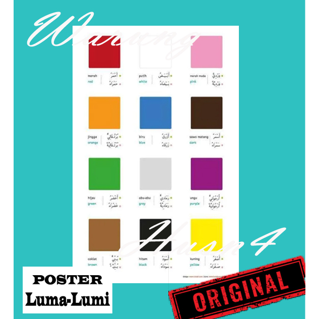 Jual Poster Belajar Mengenal Warna Untuk Anak-Anak | Shopee Indonesia