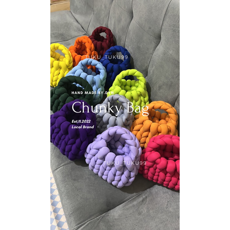 Jual chunky bag / Tas Wanita / Hand Bag / shoulder bag / Tas Viral /Tas Selempang | Shopee Indonesia