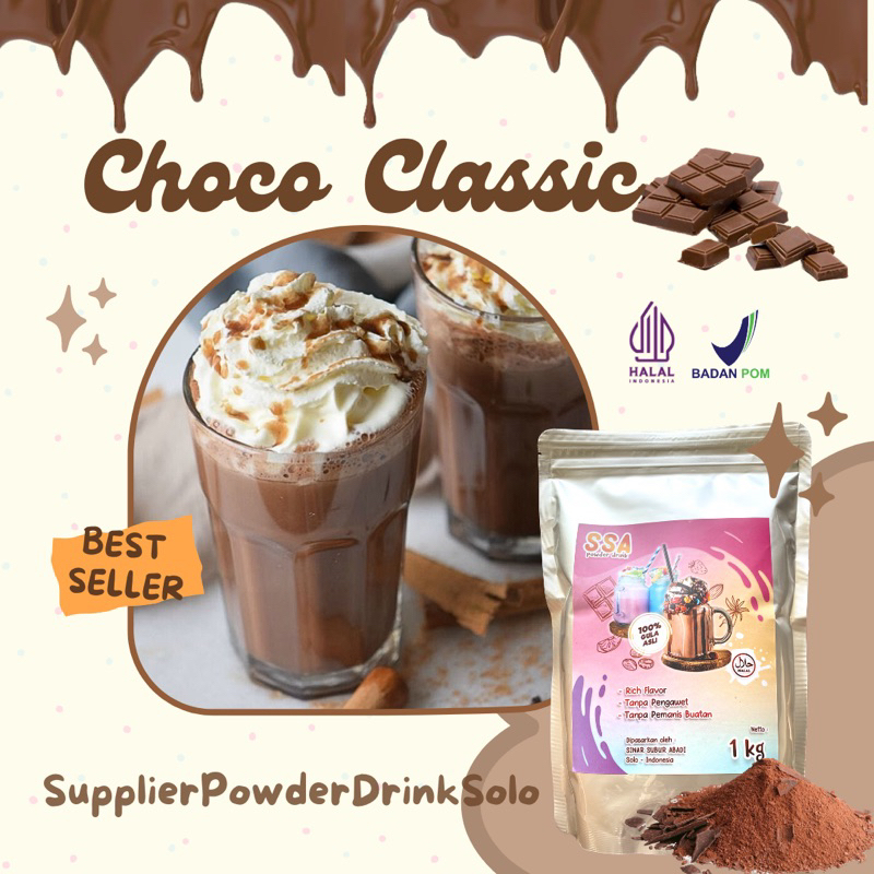 Jual Powder Drink Choco Classic 500 Gr / bubuk minuman premium rasa ...