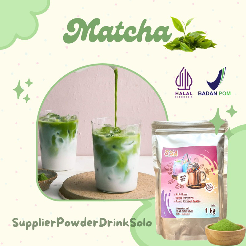Jual Matcha Powder / Powder Drink Matcha / Bubuk Minuman Matcha kemasan ...
