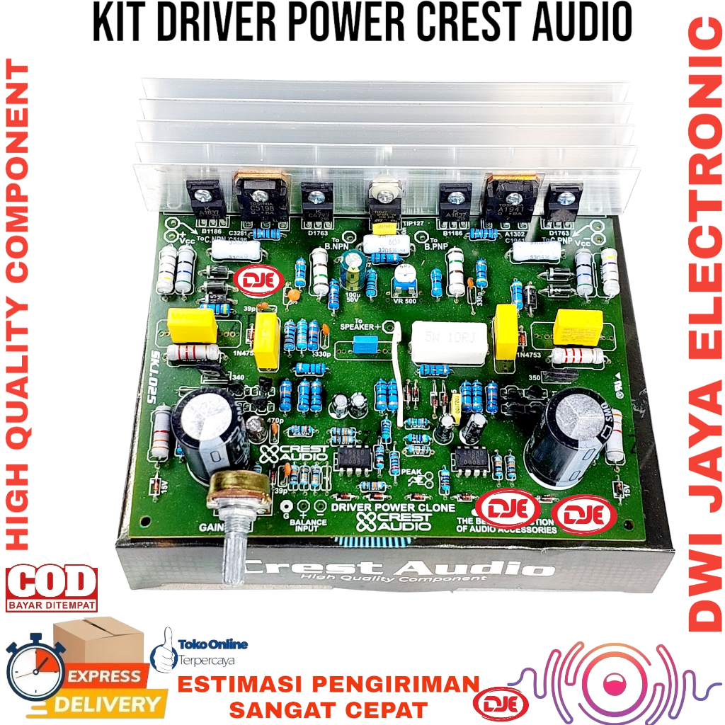 Jual KIT DRIVER POWER CREST AUDIO ,DRIVER POWER CLASS CREST AUDIO ...