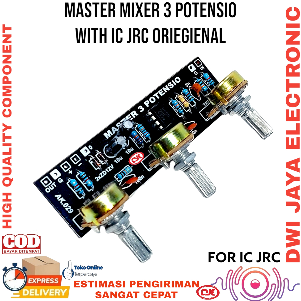 Jual Master Mixer 3 potensio ic JRC original | Shopee Indonesia