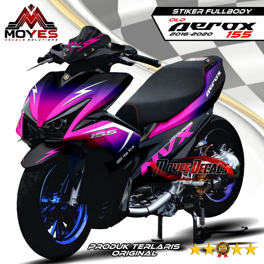 Jual Decal Aerox 155 Old Full Body Stiker Aerox 155 Old Keren Striping ...