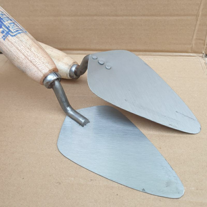 Jual Sendok semen benangan/centong relief plat baja 13 cm | Shopee ...