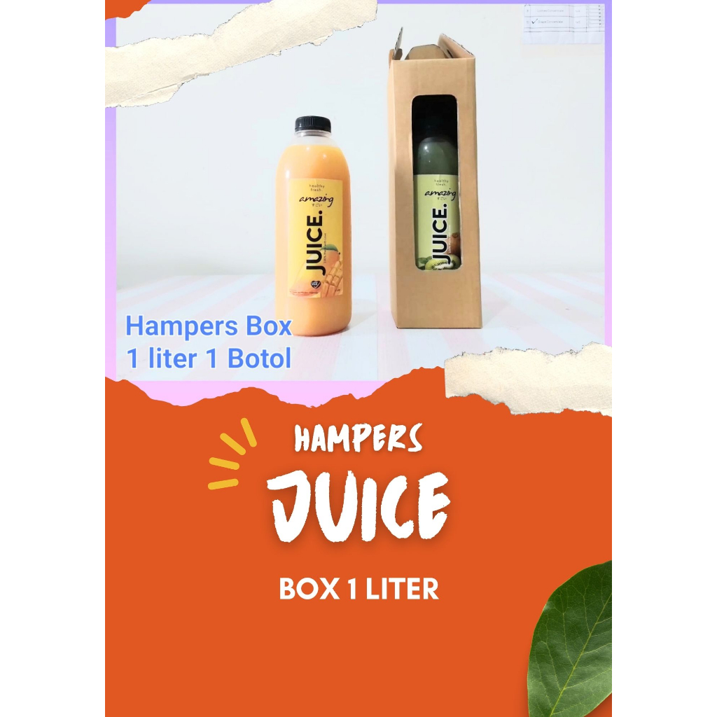 Jual Hampers Box Fresh Juice 1 Liter Jus Buah | Shopee Indonesia
