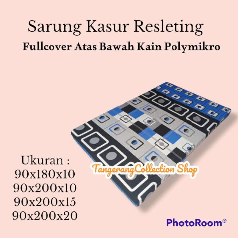 Jual Sarung/Cover Kasur Resleting Fullcover Atas Bawah Kain Polymikro ...