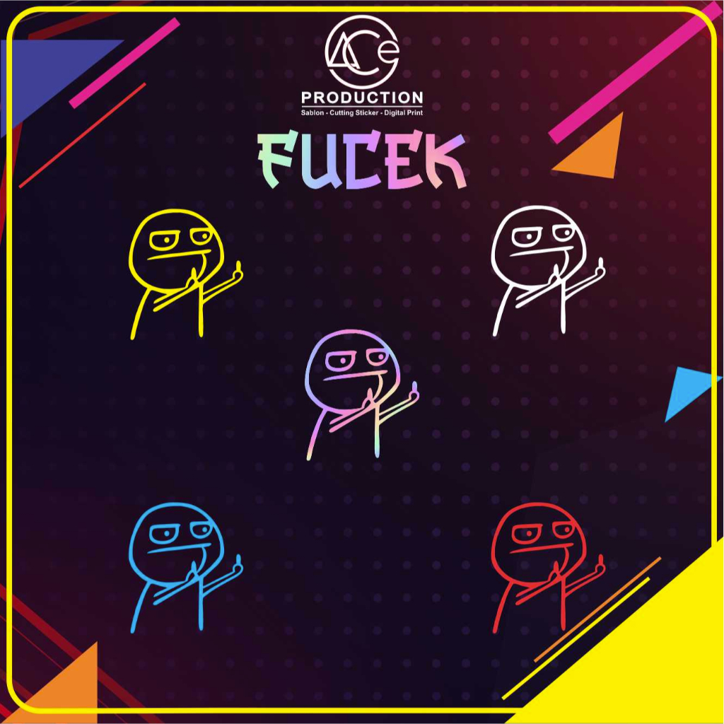 Jual STICKER FUCEK STIKER JARI TENGAH ANIMASI | Shopee Indonesia