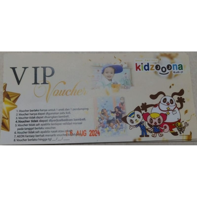 Jual VOUCHER KIDZOONA VIP ALL DAYS VOUCHER KIDZOONA SEHARIAN FULL ...