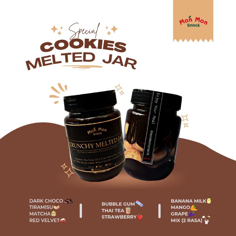 Jual PROMO Cookies Melted Jar / Cookies Lumer Jar / Jajanan Viral ...