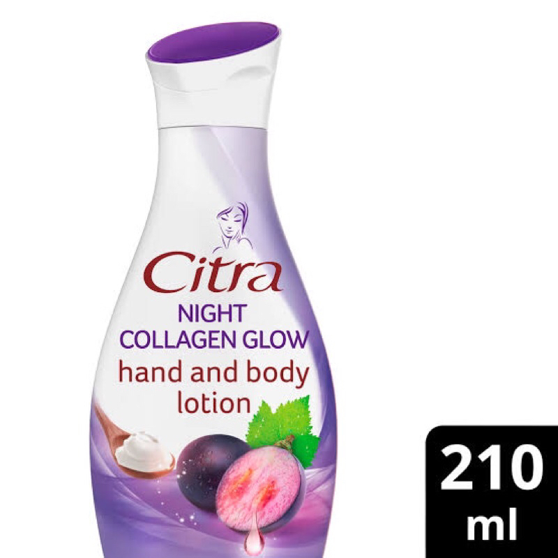 Jual CITRA NIGHT COLLAGEN GLOW HAND & BODY LOTION 210ML | Shopee Indonesia