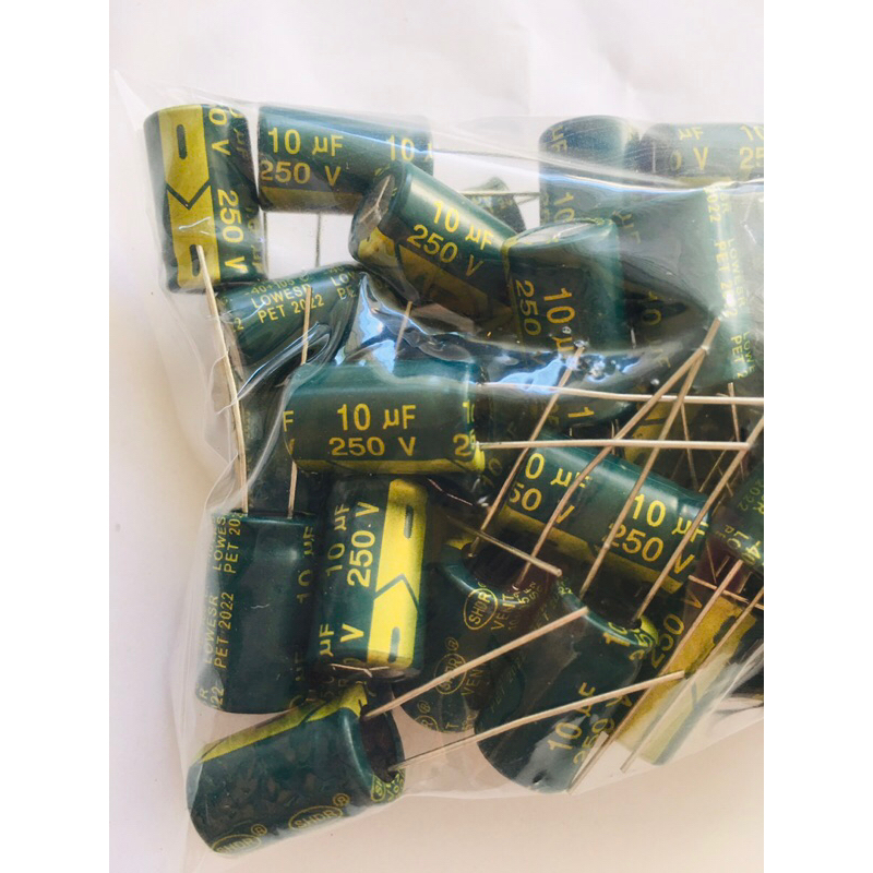 Jual Elko kapasitor 10uf 250v / elco capasitor 10 uf 250 Volt | Shopee Indonesia