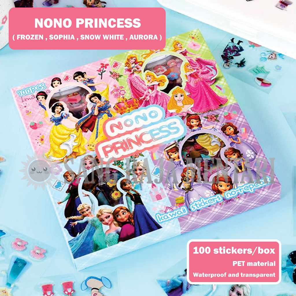 Jual Stiker Nono Momo Anak Perempuan Laki Dapat Box isi 100 Lembar ...