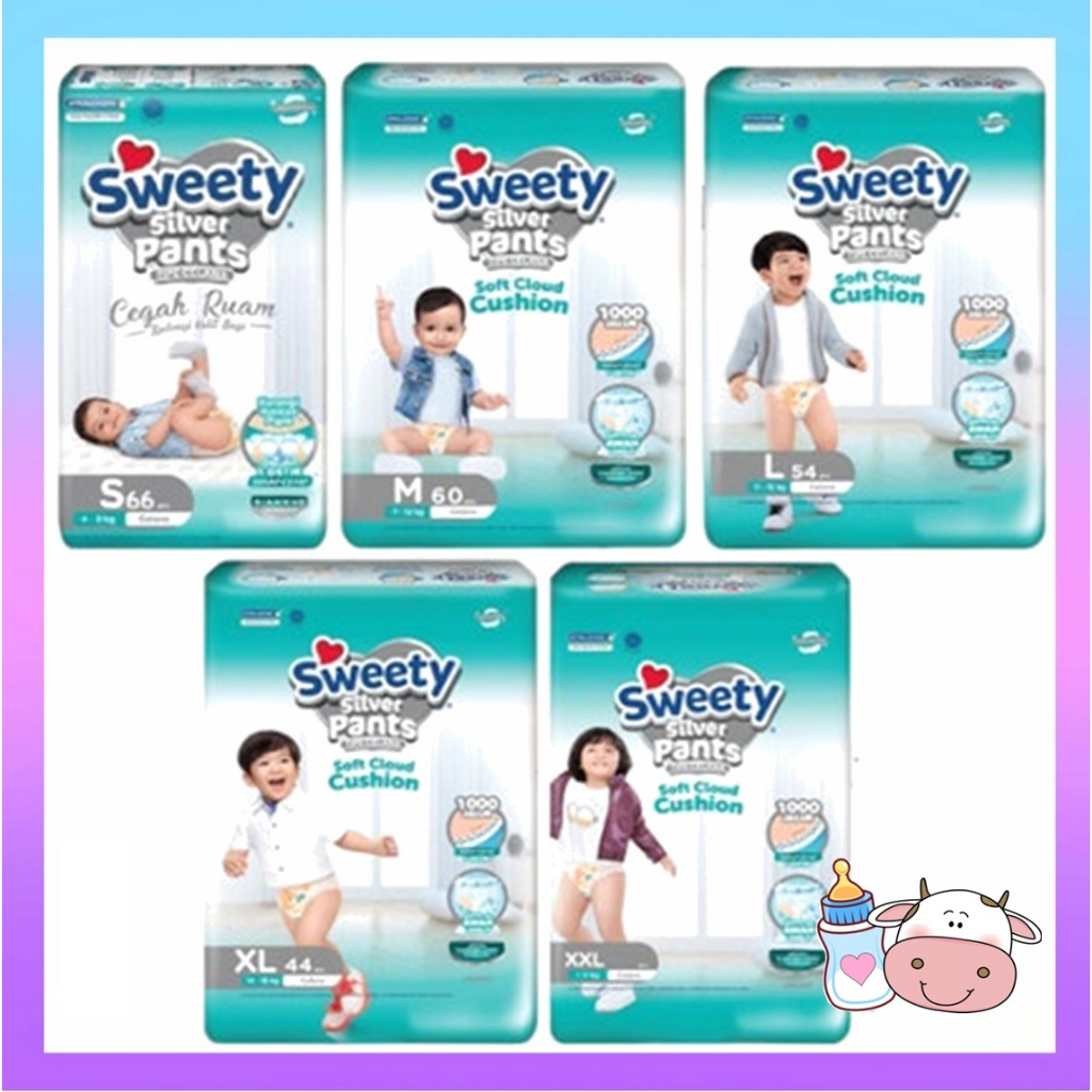 Jual Sweety Silver Pants S66 / M60 / L54 / XL42 / XXL32 | Shopee Indonesia